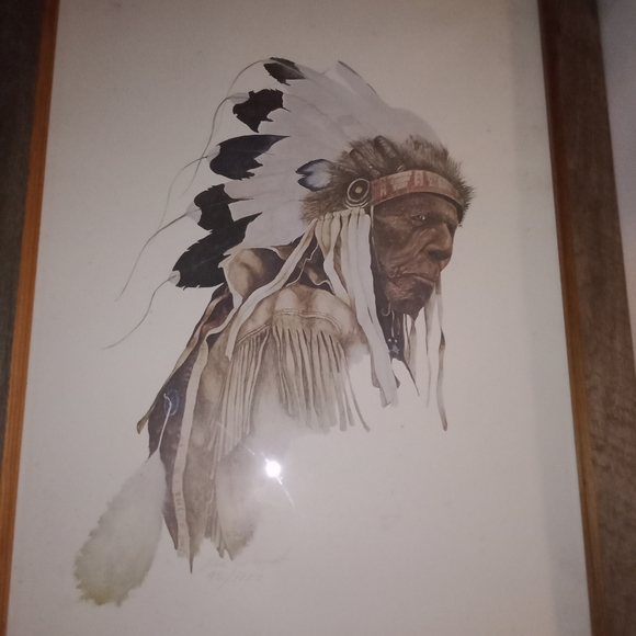 Ken Schmidt | Art | Western Artist Ken Schmidt Indian Chief Print 9300 ...